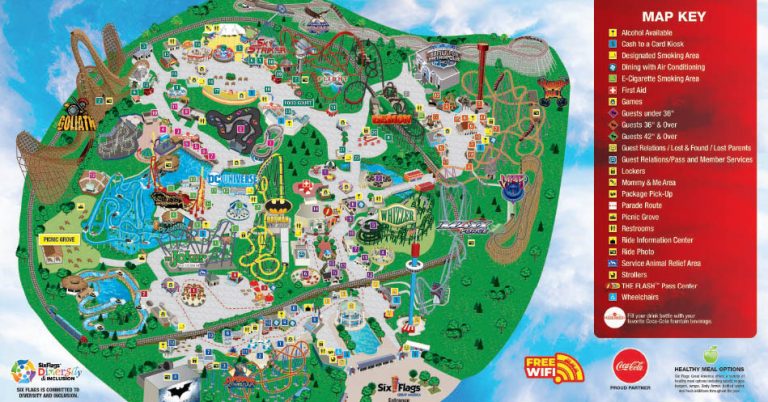 Maps | Six Flags Great America
