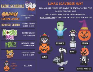 Boo Fest Activities Sheet - Great Escape