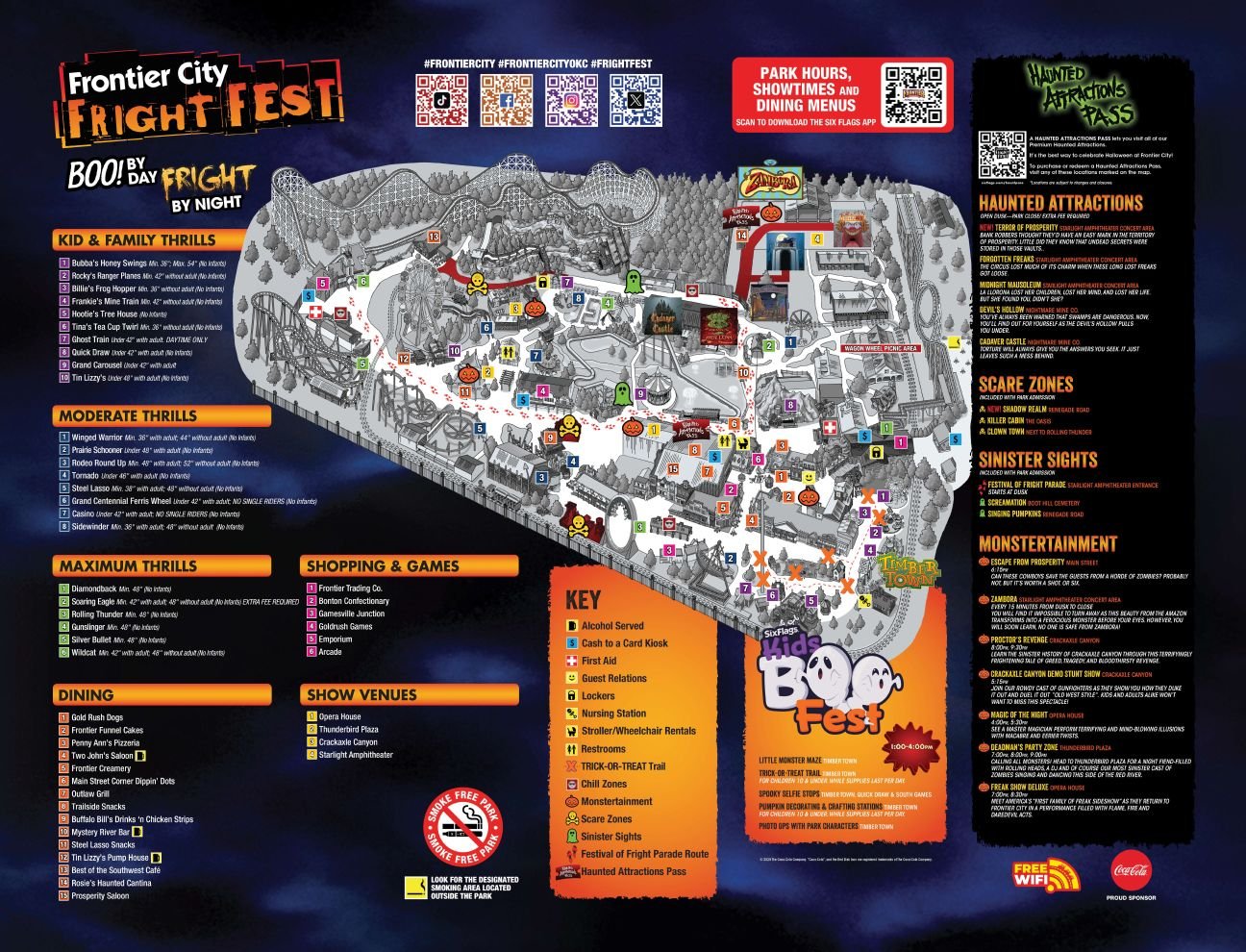 Maps | Frontier City Theme Park