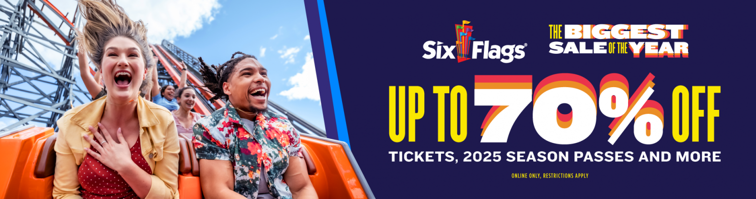 Six Flags Tickets & Passes | New England in Springfield, MA