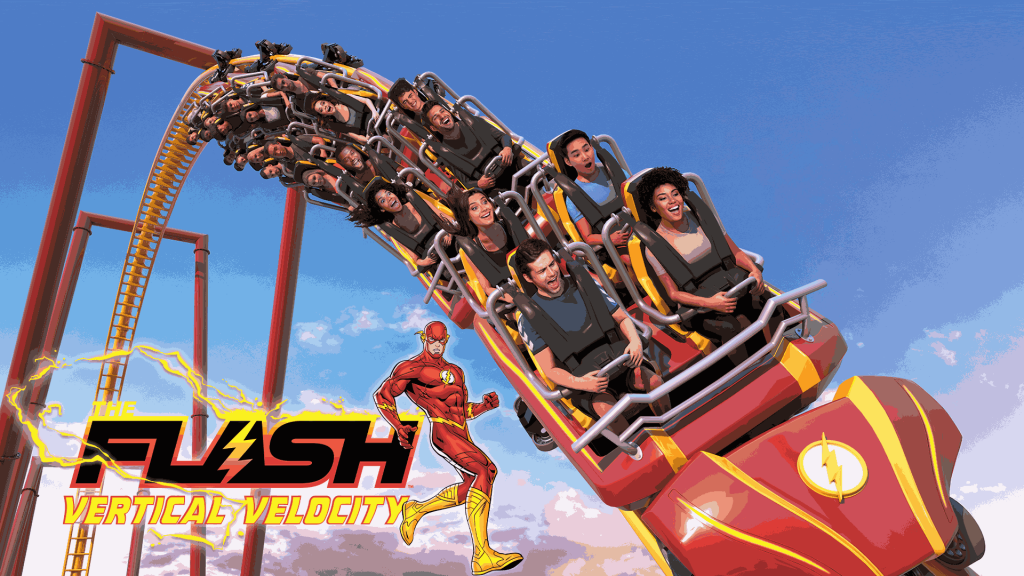 THE FLASH Vertical Velocity Event - Six Flags Great Adventure