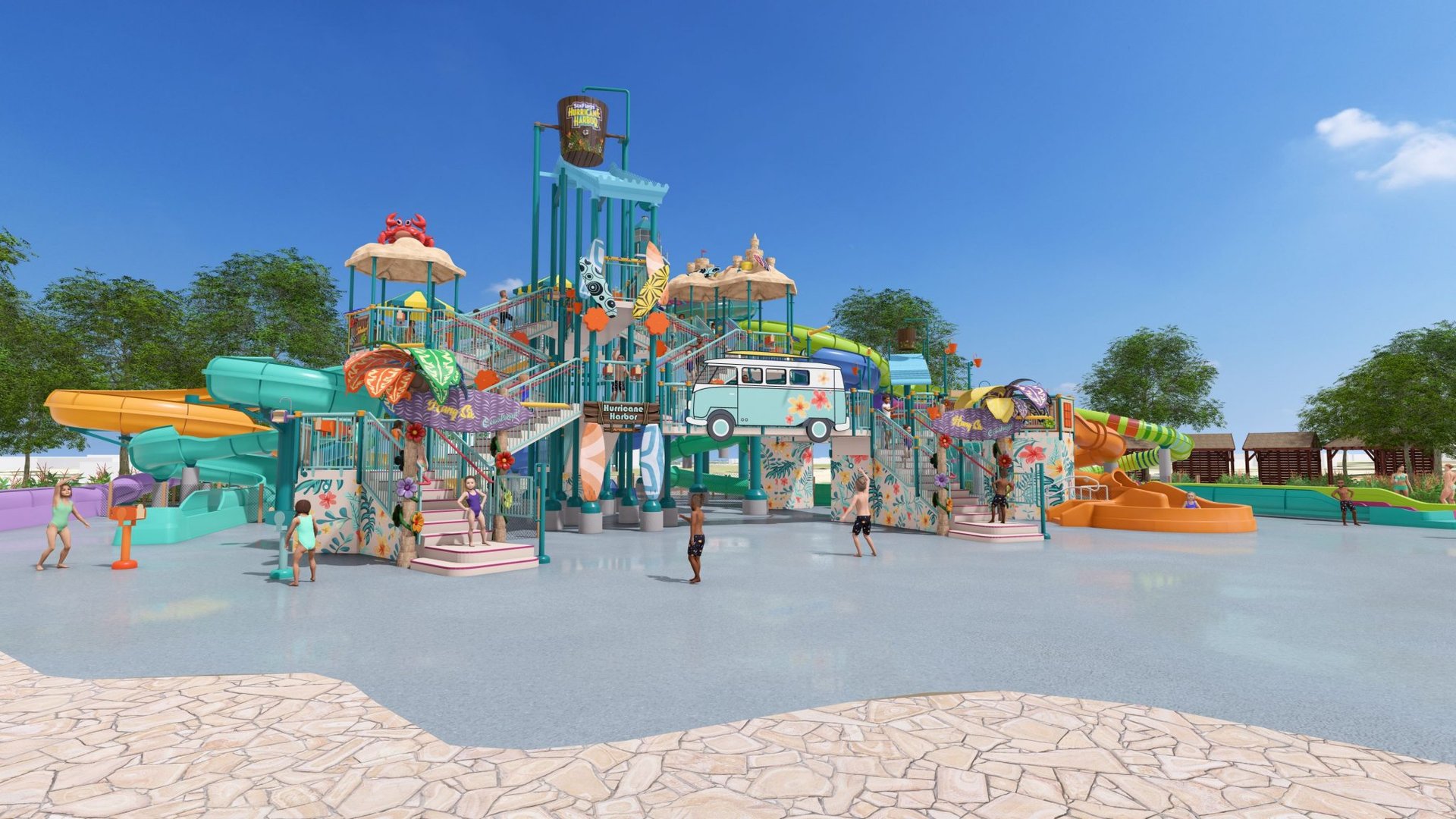 Splash Island | Hurricane Harbor Arlington