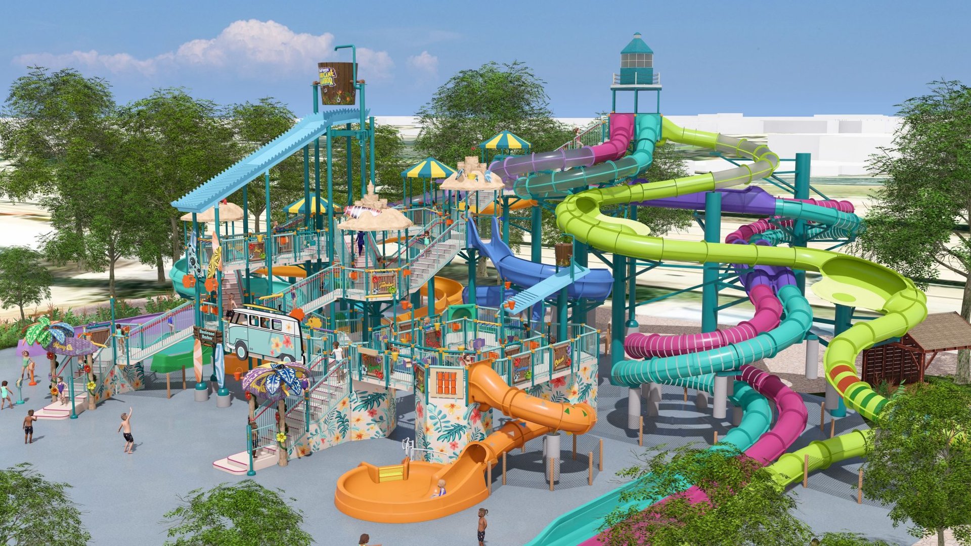 Splash Island | Hurricane Harbor Arlington