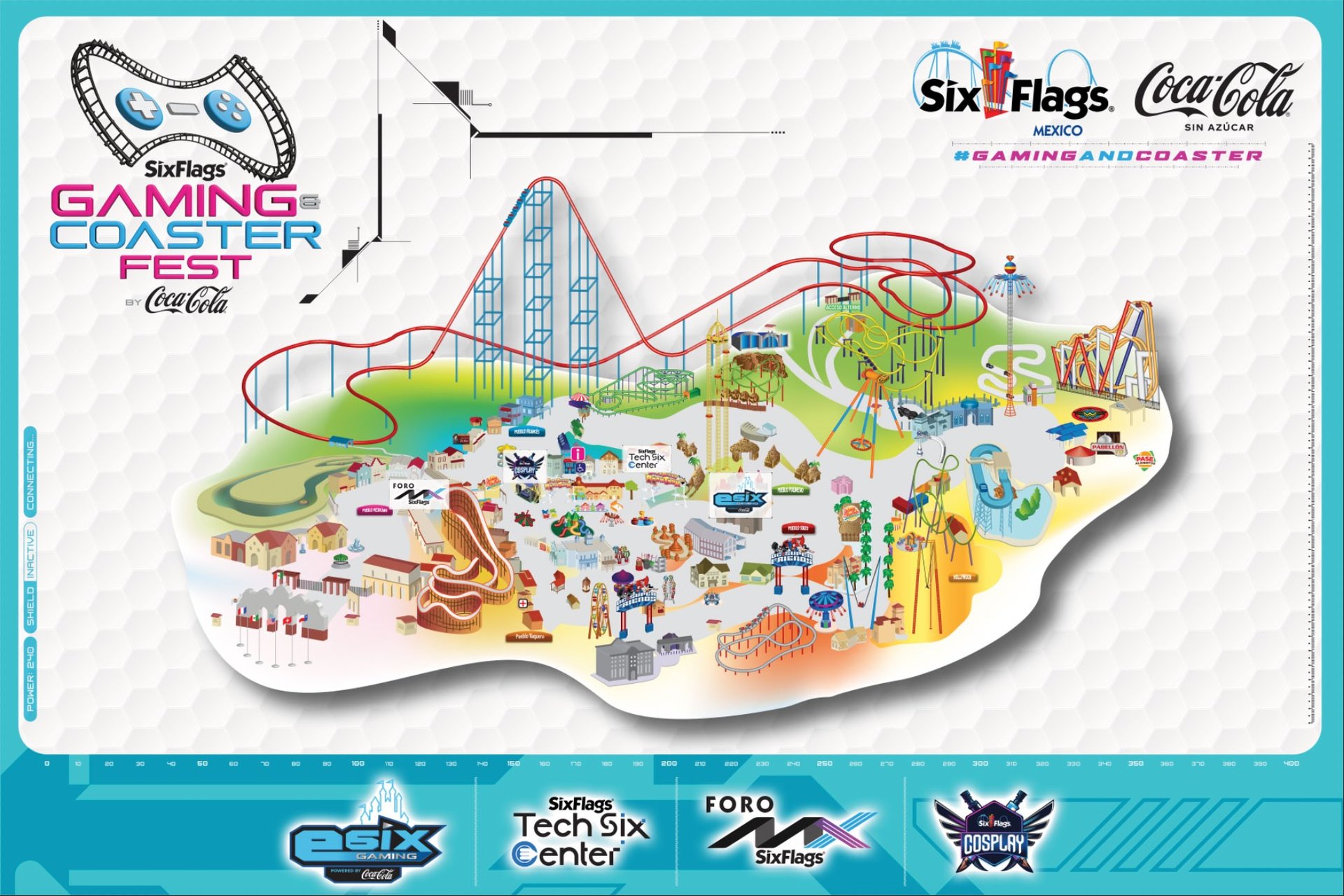 Mapa del Parque - Six Flags Mexico