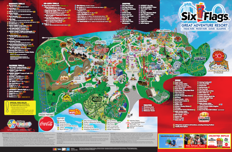 Maps | Six Flags Great Adventure