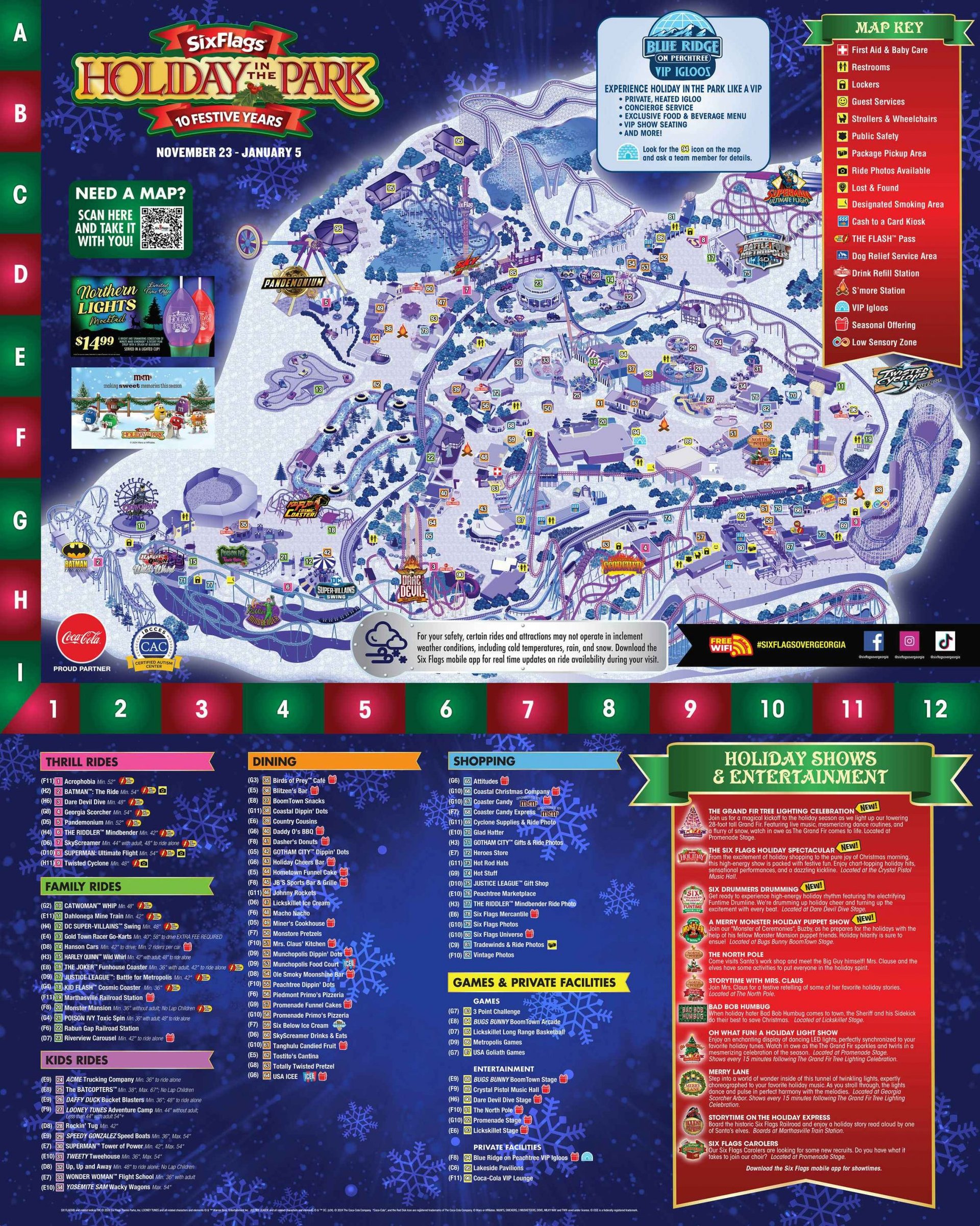 Maps | Six Flags Over Georgia