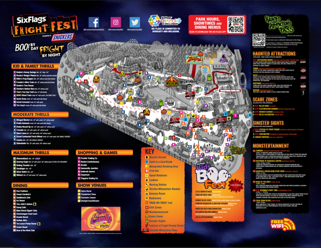 Maps | Frontier City Theme Park