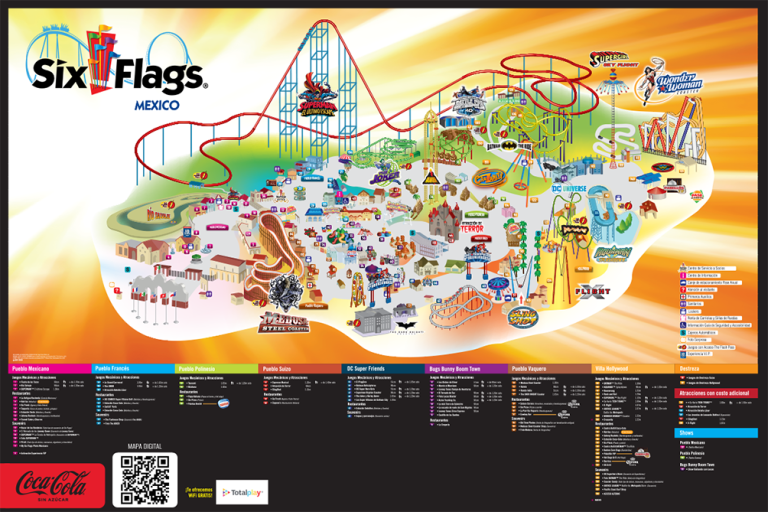 Mapa del Parque - Six Flags Mexico